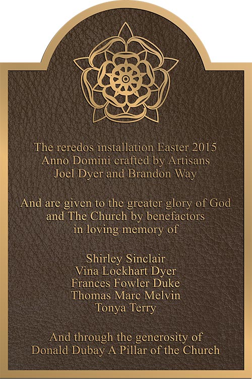 Church Plaque | Religious Plaques | Bronze Church Plaques