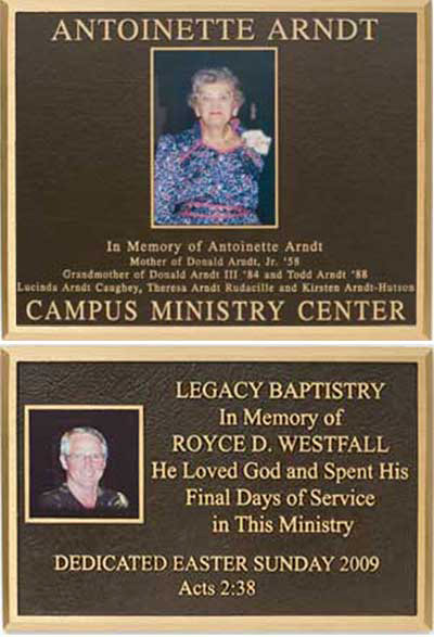 Church Plaque | Religious Plaques | Bronze Church Plaques